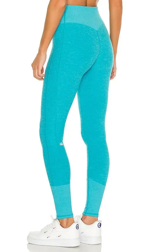 Alo Yoga High Waist Alosoft Lounge Legging In Blue - Bright Aqua